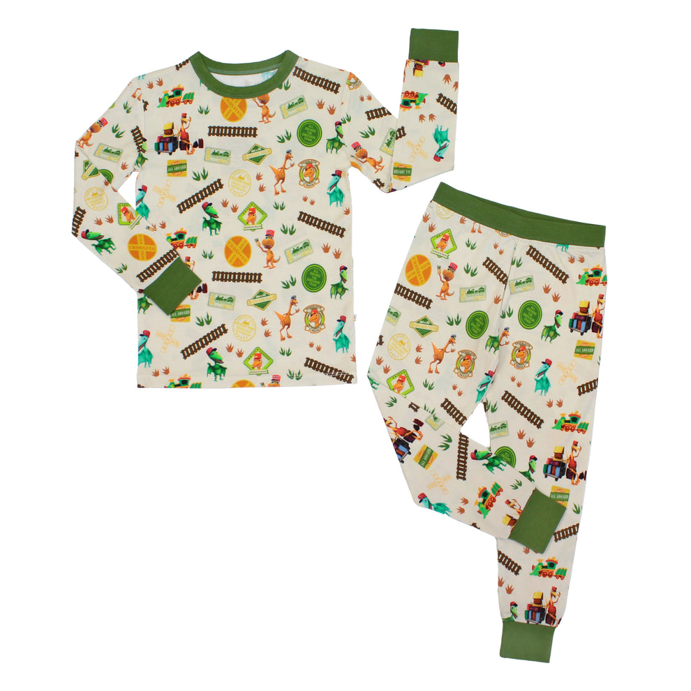 All Aboard the Dinosaur Train™ Bamboo Long Sleeve Kids Pajama Set ...