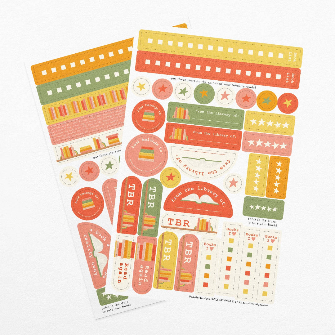 Book Journaling Sticker Sheets – Emerson and Friends