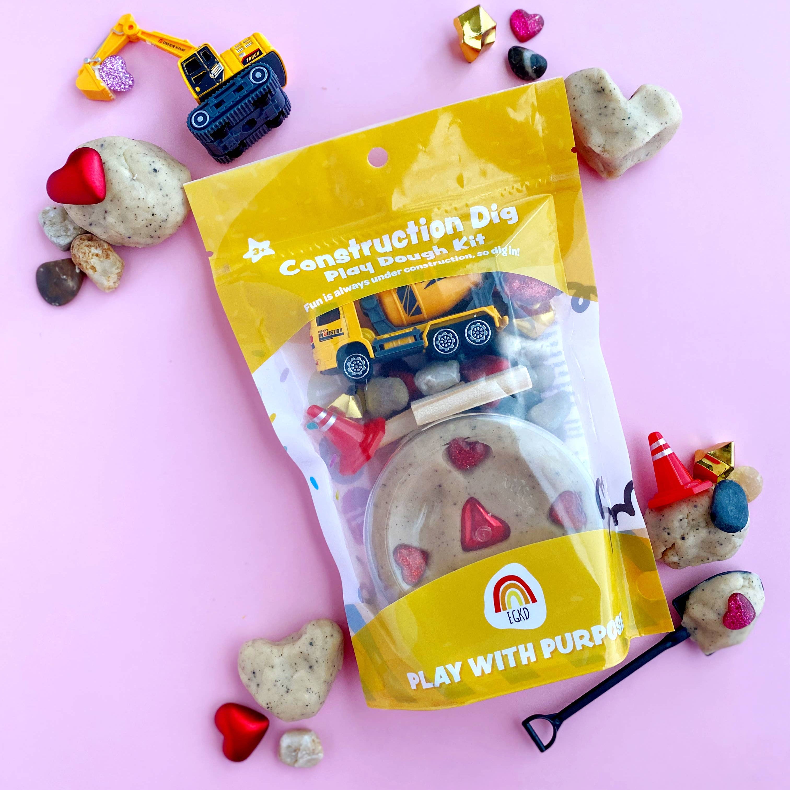 I Dig You Construction Sensory Dough Kit - Valentine's Day Gift ...