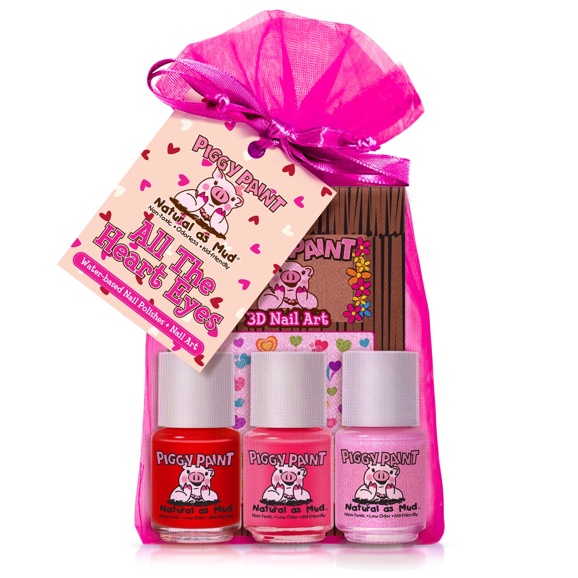 Piggy Paint - All the Heart Eyes Polish Set Non-Toxic Kids Nail Polish ...