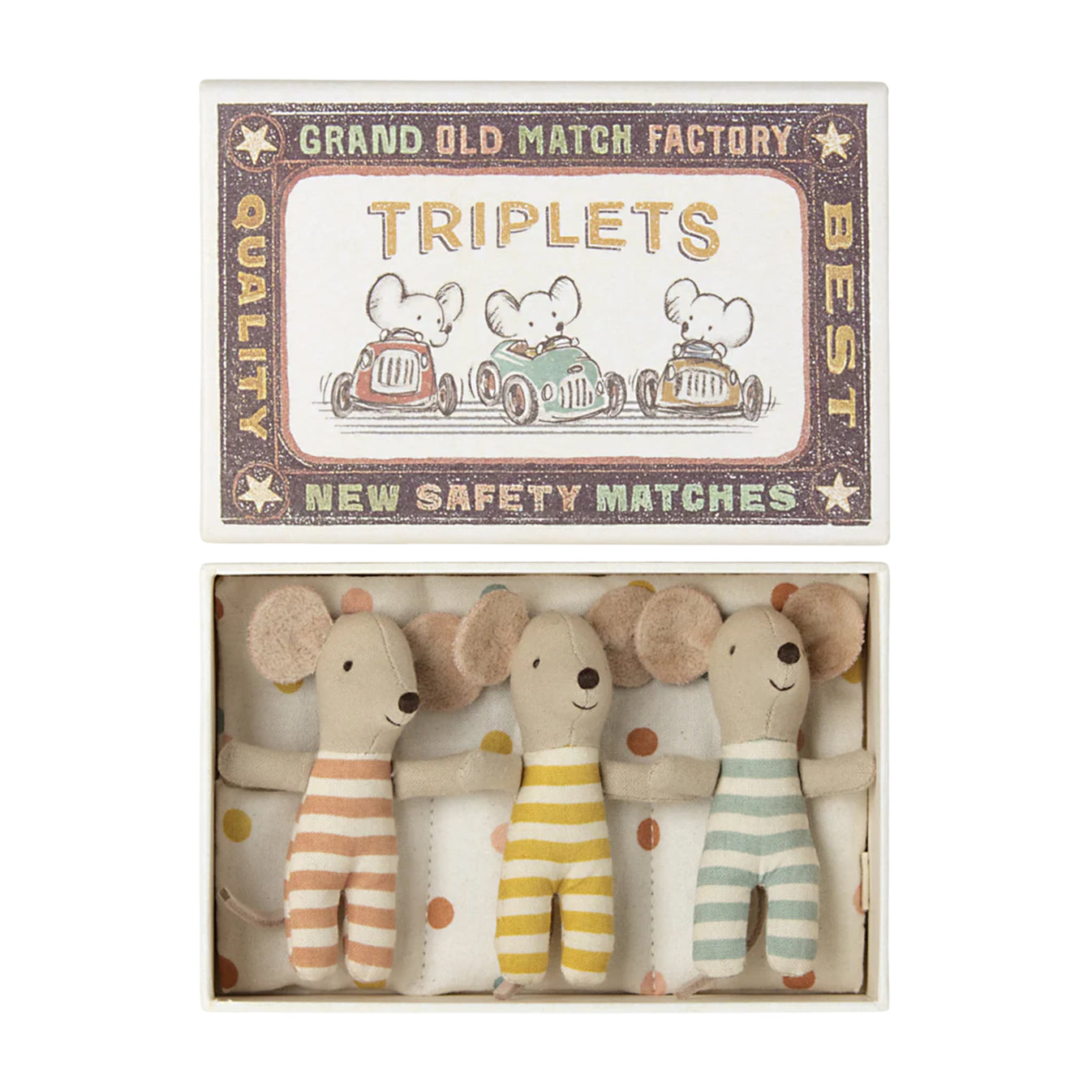 Maileg Baby Mouse Triplets in Box – Emerson and Friends